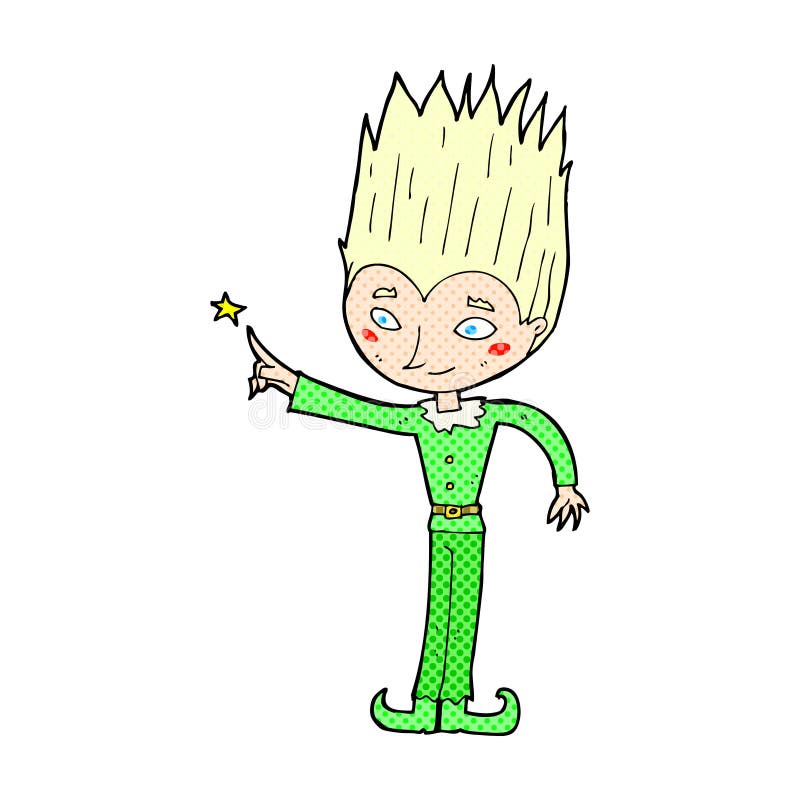 Comic Book Christmas Elf Stock Illustrations – 198 Comic Book Christmas ...