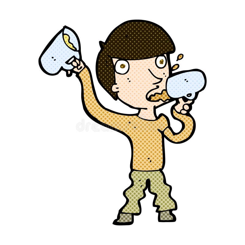 Cartoon Man Drinking Beer Stock Illustrations – 1,091 Cartoon Man ...