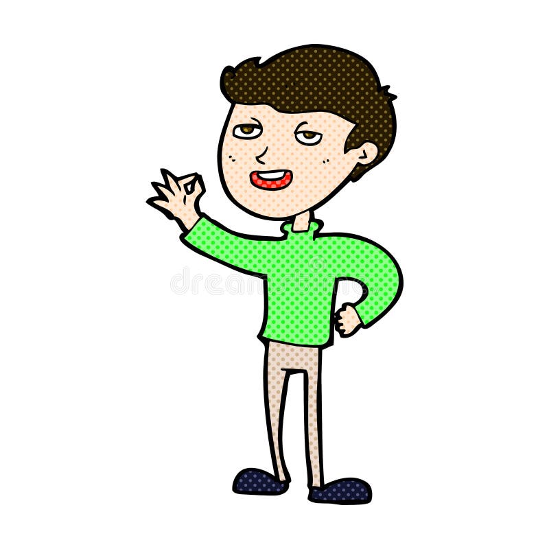 Gesture Excellent Cartoon Style Stock Illustrations – 568 Gesture ...
