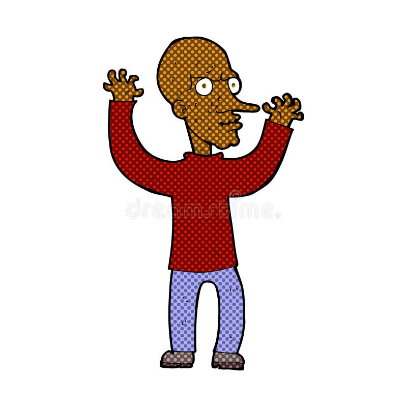 Mean Angry Cartoon Man stock vector. Illustration of faces - 73944086