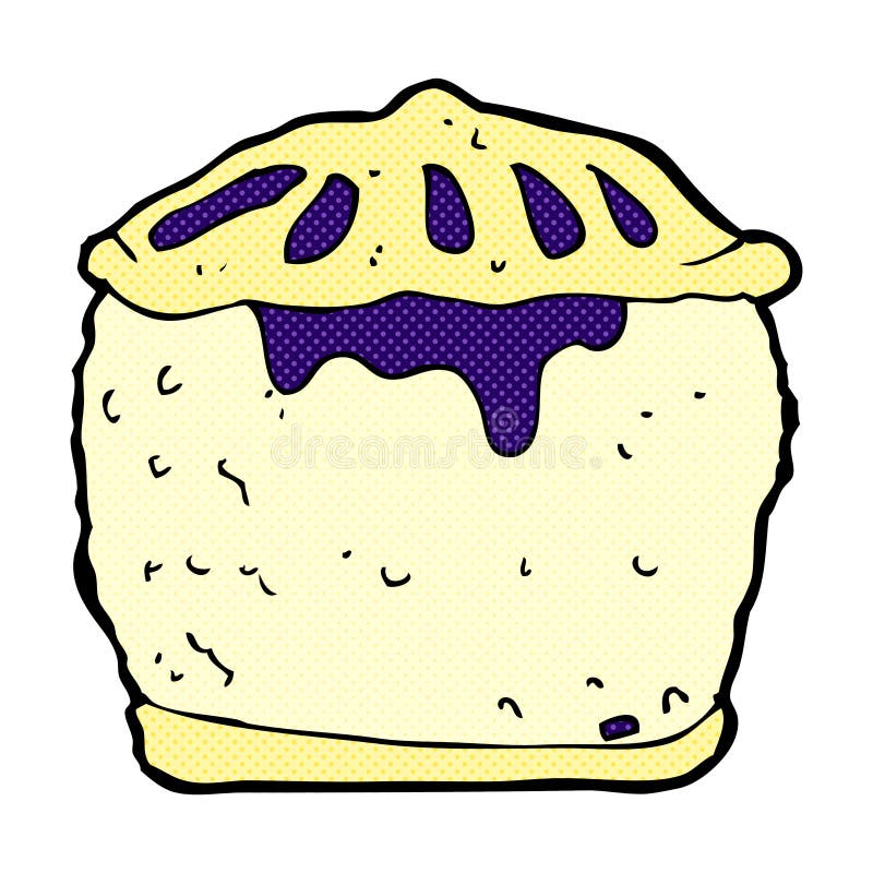 Comic cartoon meat pie stock illustration. Illustration of cartoon ...