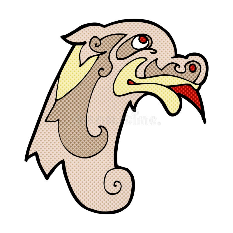 Comic Cartoon Medieval Carving Stock Illustration - Illustration of ...