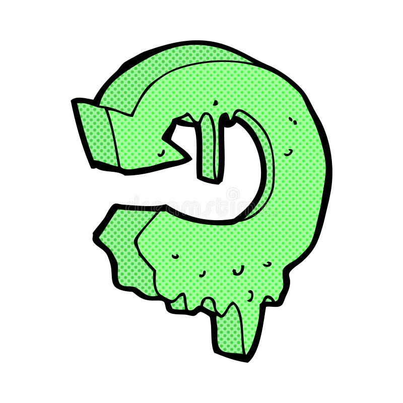 Cartoon Melting Slime Zombie Stock Vector - Illustration of slime, hand ...