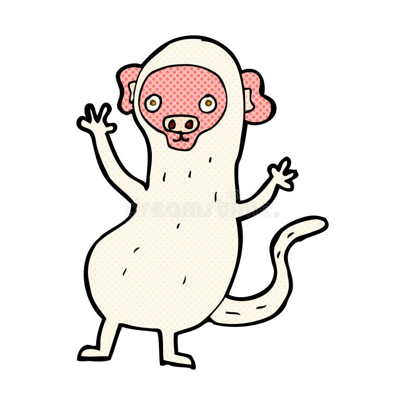 Comic cartoon monkey stock illustration. Illustration of hand - 52936777