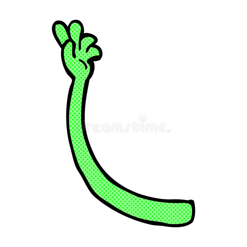 Comic cartoon monster arm stock illustration. Illustration of cartoon ...