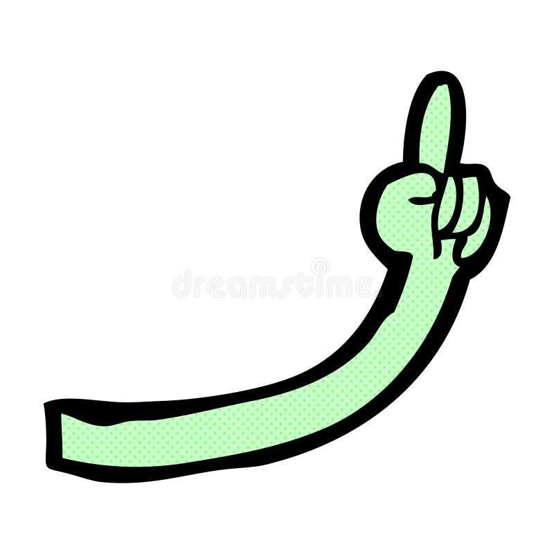 Comic cartoon monster arm stock illustration. Illustration of drawing ...