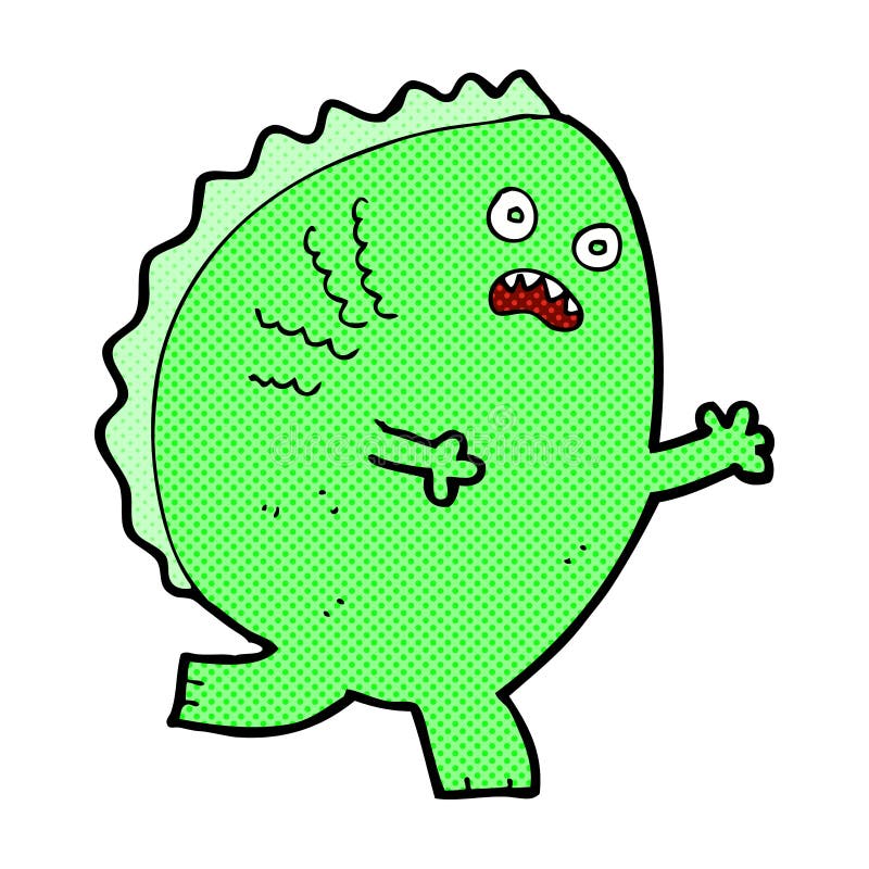 Comic cartoon monster stock illustration. Illustration of creature ...