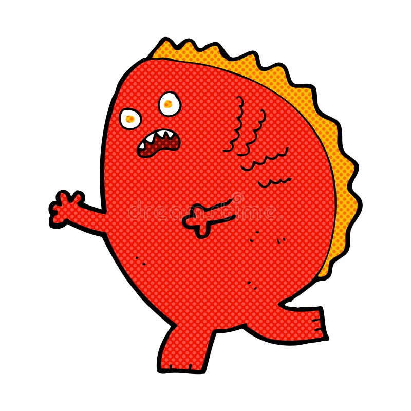 Comic cartoon monster stock illustration. Illustration of comic - 52950828