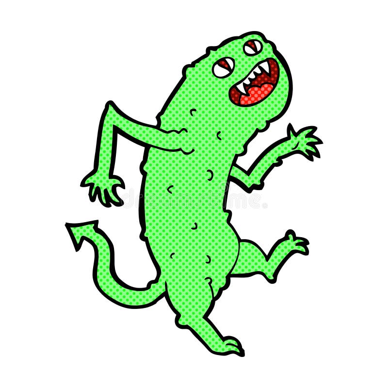 Comic cartoon monster stock illustration. Illustration of devil - 52914168
