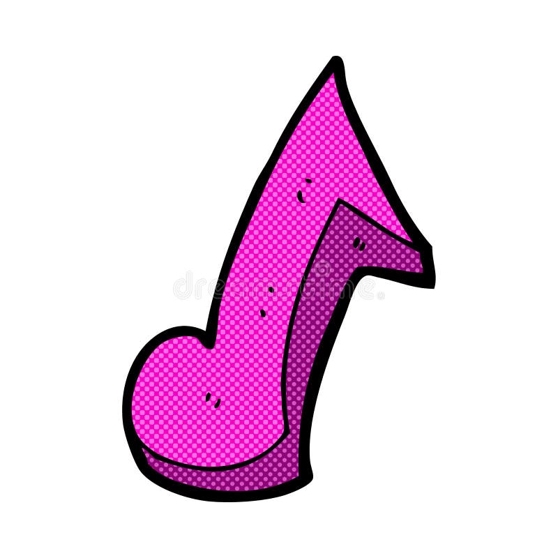 Comic cartoon musical note stock illustration. Illustration of doodle ...