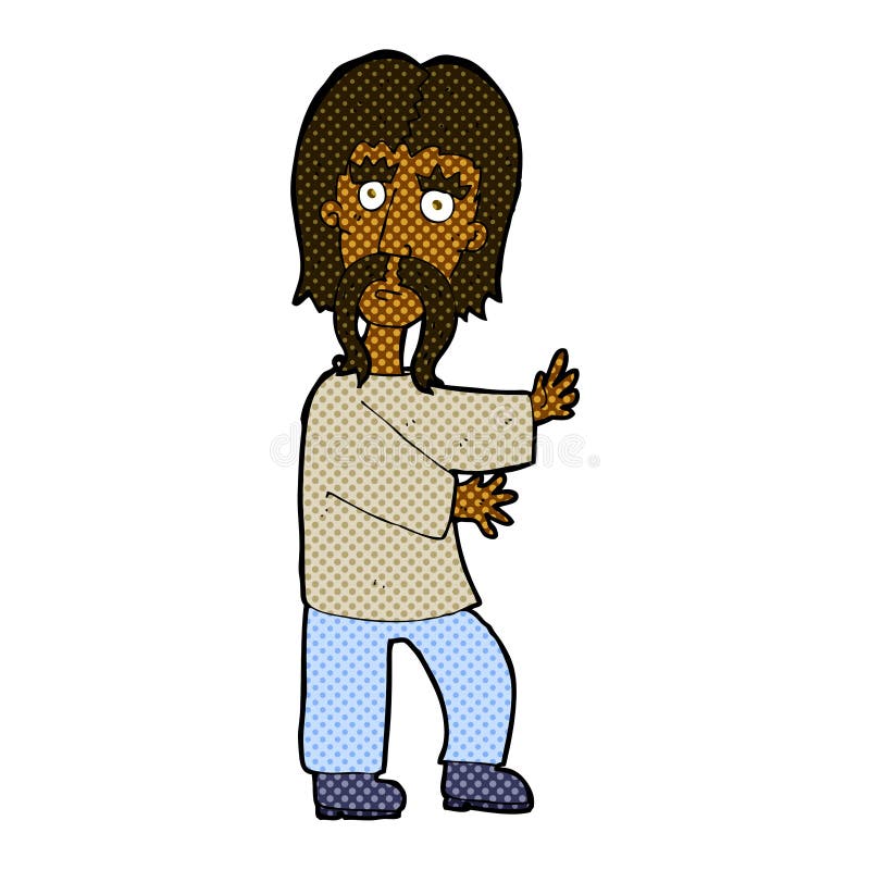 Comic cartoon mustache man stock illustration. Illustration of book ...