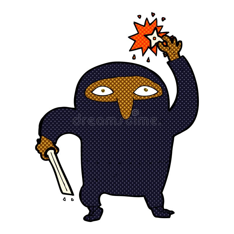 Cartoon ninja stock vector. Illustration of martial, character - 37012777