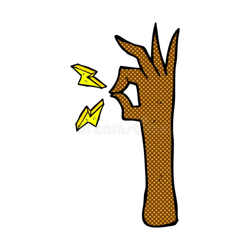 Comic Cartoon Okay Hand Gesture Stock Illustration - Illustration of ...