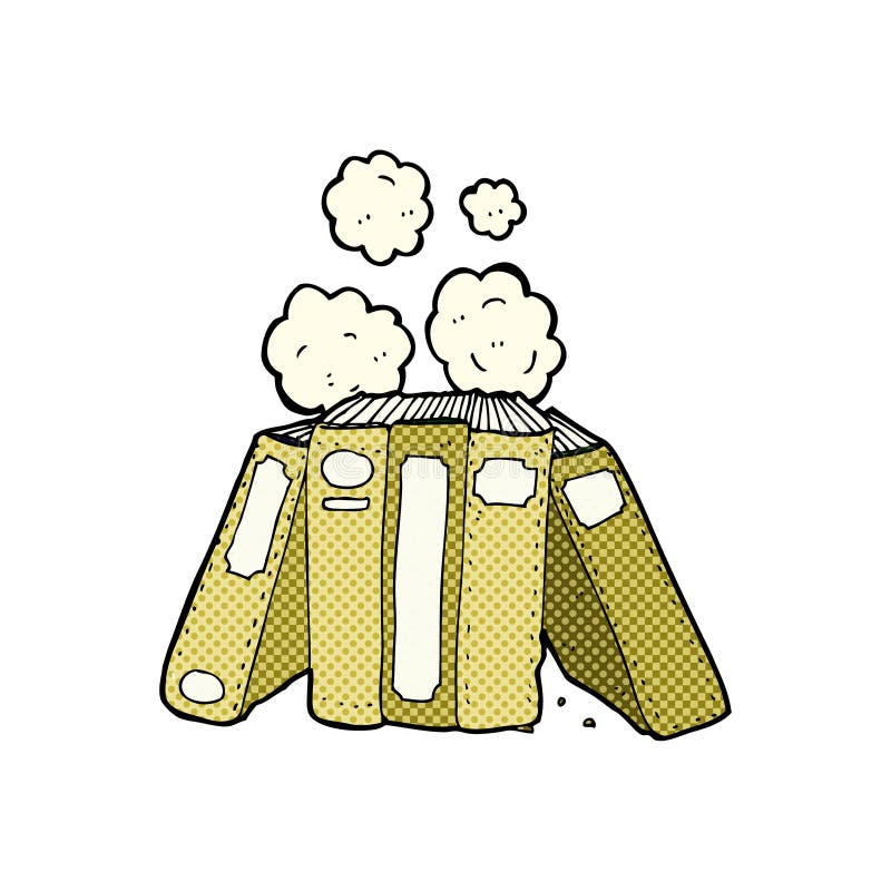 Comic cartoon old books stock illustration. Illustration of comic ...