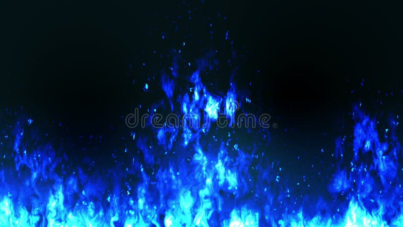 Comic Cartoon Pattern of Burning Fire Flames on Black Background ...