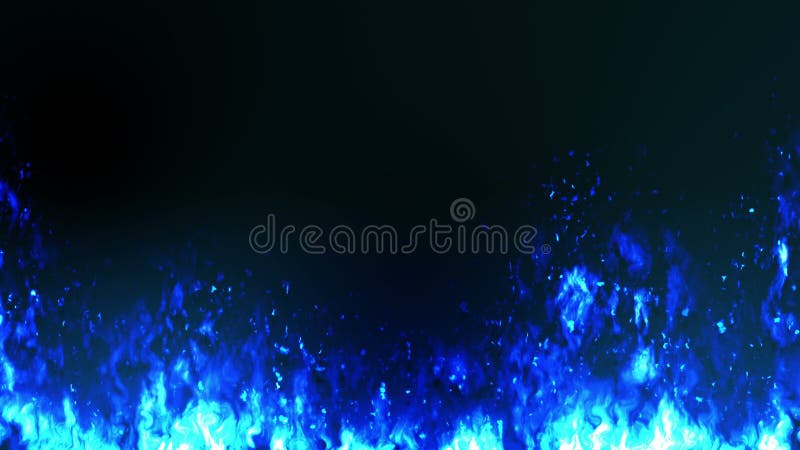 Comic Cartoon Pattern of Burning Fire Flames on Black Background ...