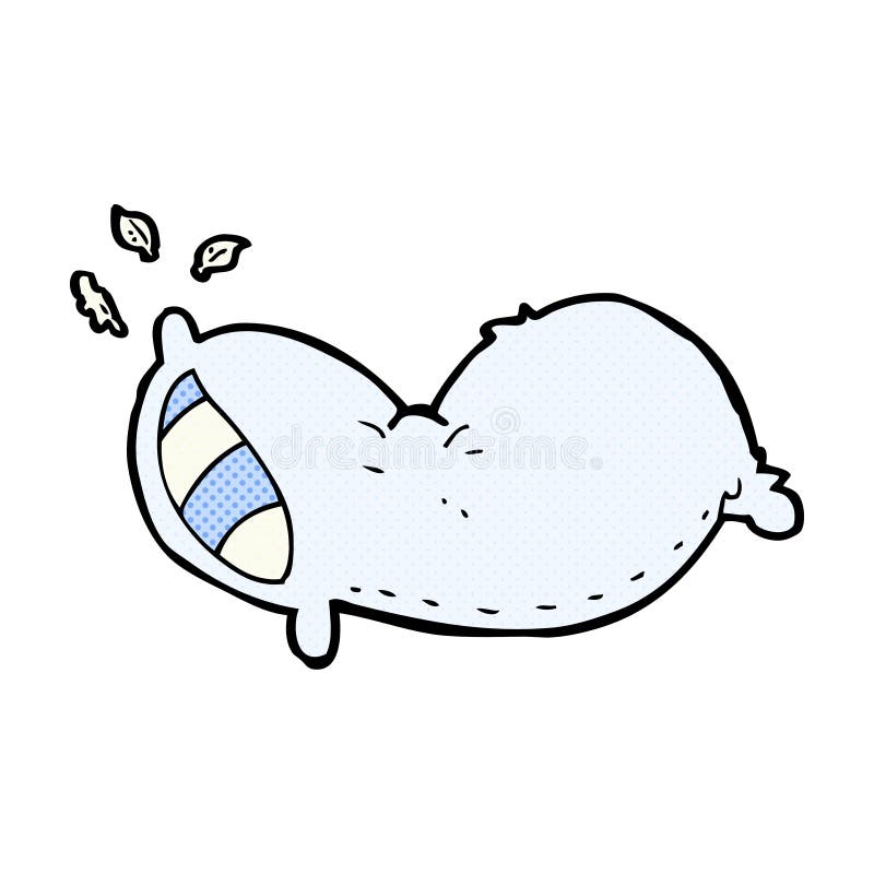 Cartoon pillow stock vector. Illustration of silly, crazy - 37014361