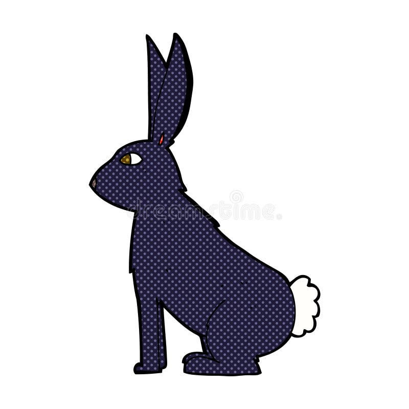 Comic cartoon rabbit stock illustration. Illustration of style - 52880661