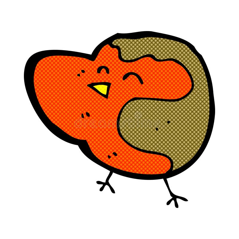 Comic cartoon robin stock illustration. Illustration of comic - 52927770