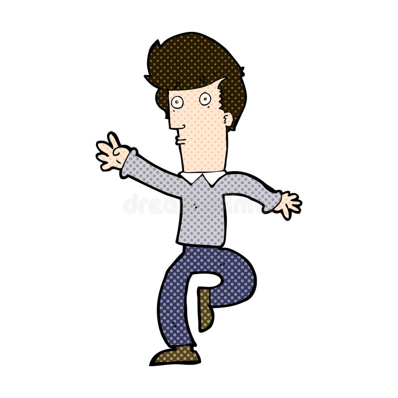 Cartoon man rushing around stock vector. Illustration of character ...