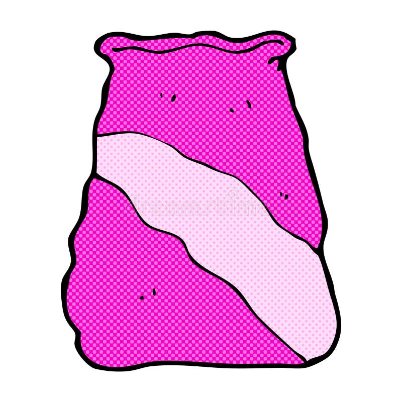 Comic cartoon sack stock illustration. Illustration of cheerful - 52880386