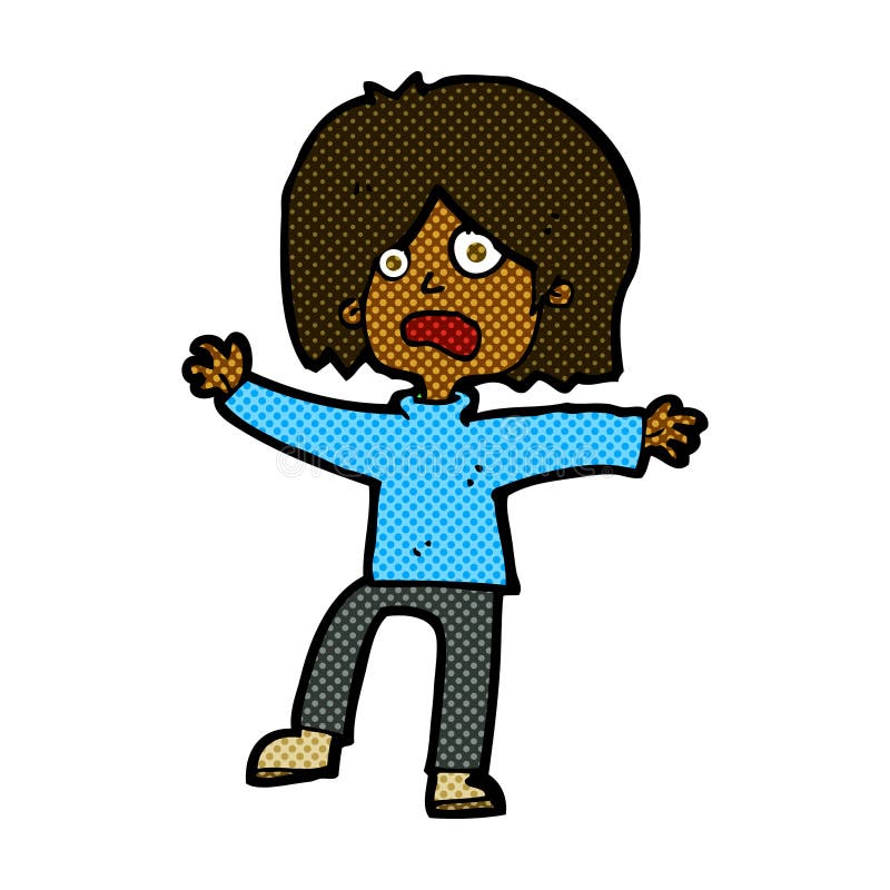 Scared person stock vector. Illustration of face, shocked - 29067570