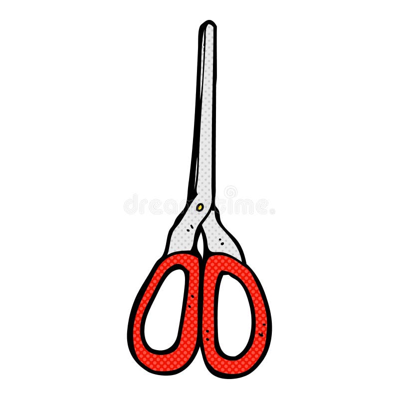 Comic cartoon scissors stock illustration. Illustration of quirky ...