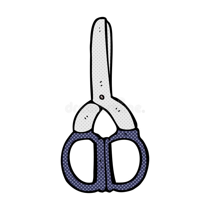 Comic cartoon scissors stock illustration. Illustration of drawn - 52937814