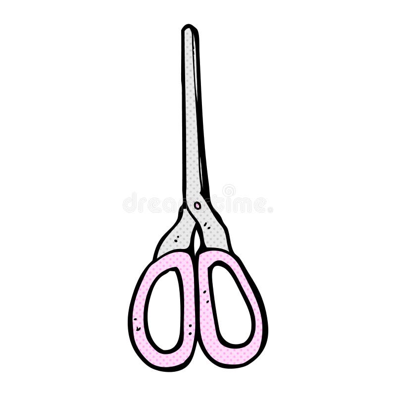 Comic cartoon scissors stock illustration. Illustration of drawn - 52950274