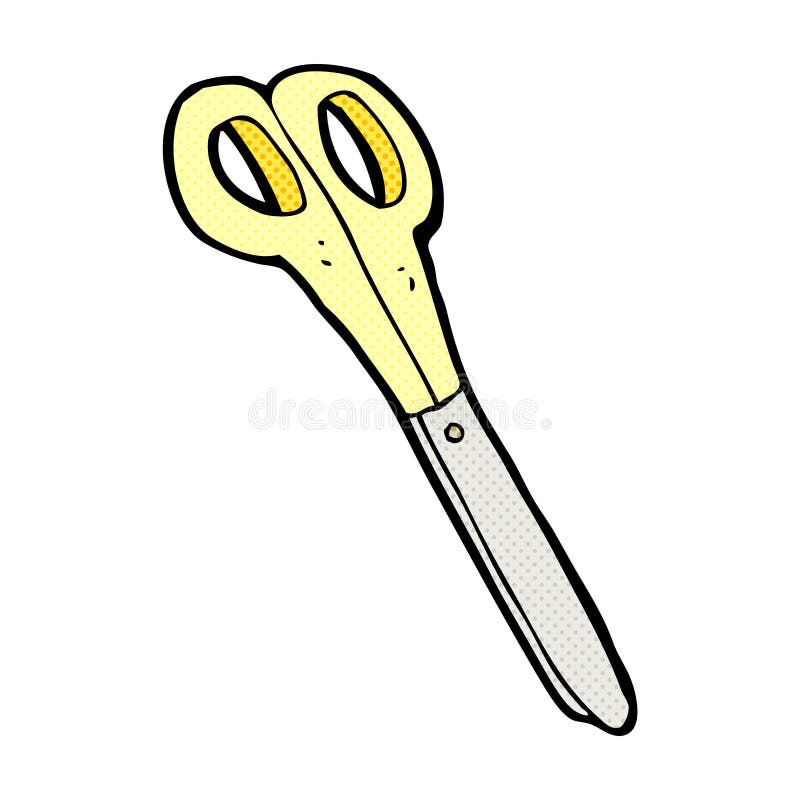 Comic cartoon scissors stock illustration. Illustration of cartoon ...