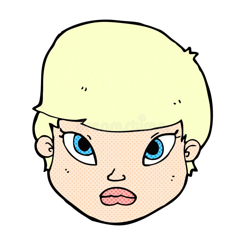 Cartoon Serious Face Stock Illustrations – 7,656 Cartoon Serious Face ...