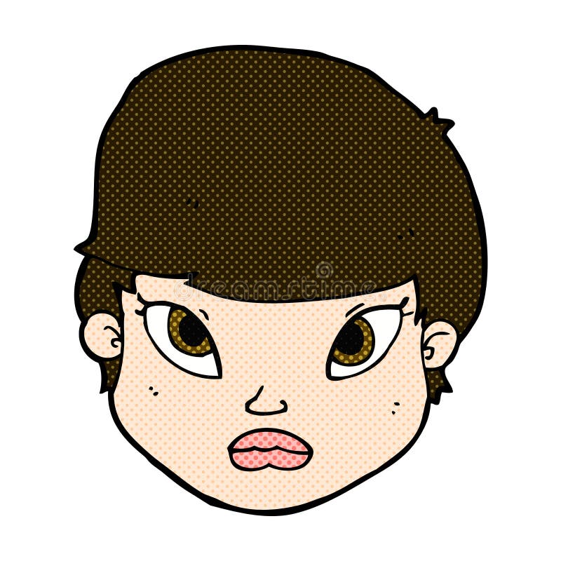 Cartoon Serious Face Stock Illustrations – 7,656 Cartoon Serious Face ...