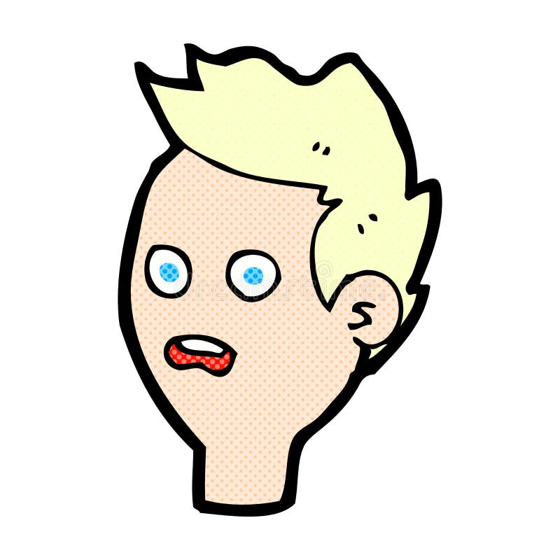 Comic Cartoon Shocked Man 27s Face Stock Illustrations – 761 Comic ...