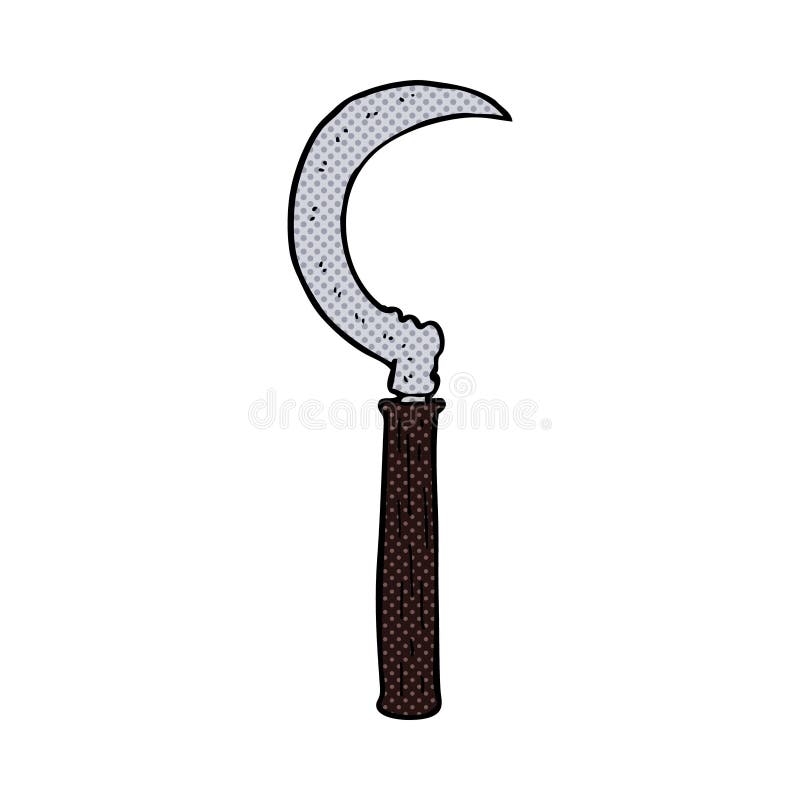 Cartoon sickle stock vector. Illustration of icon, design - 258212871