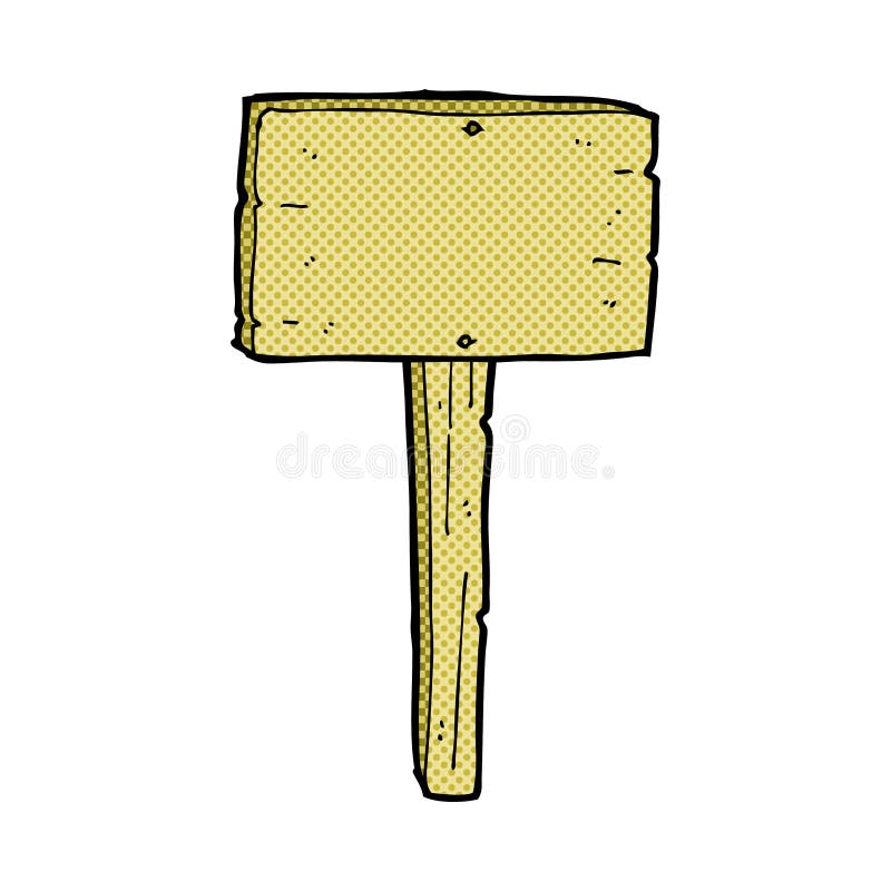 Cartoon sign post stock vector. Illustration of cartoon - 37035288