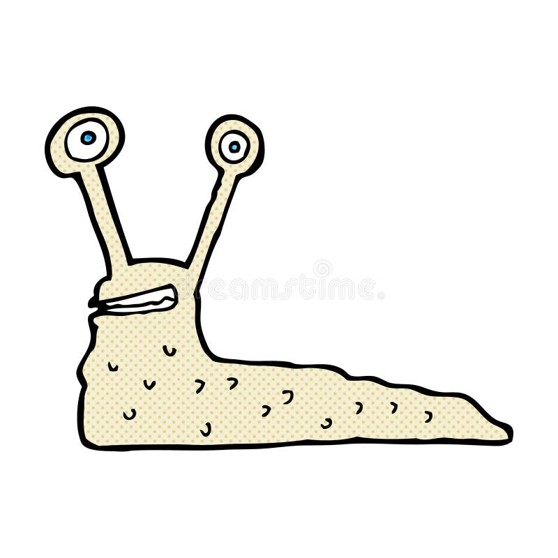 Comic cartoon slug stock illustration. Illustration of funny - 52951488
