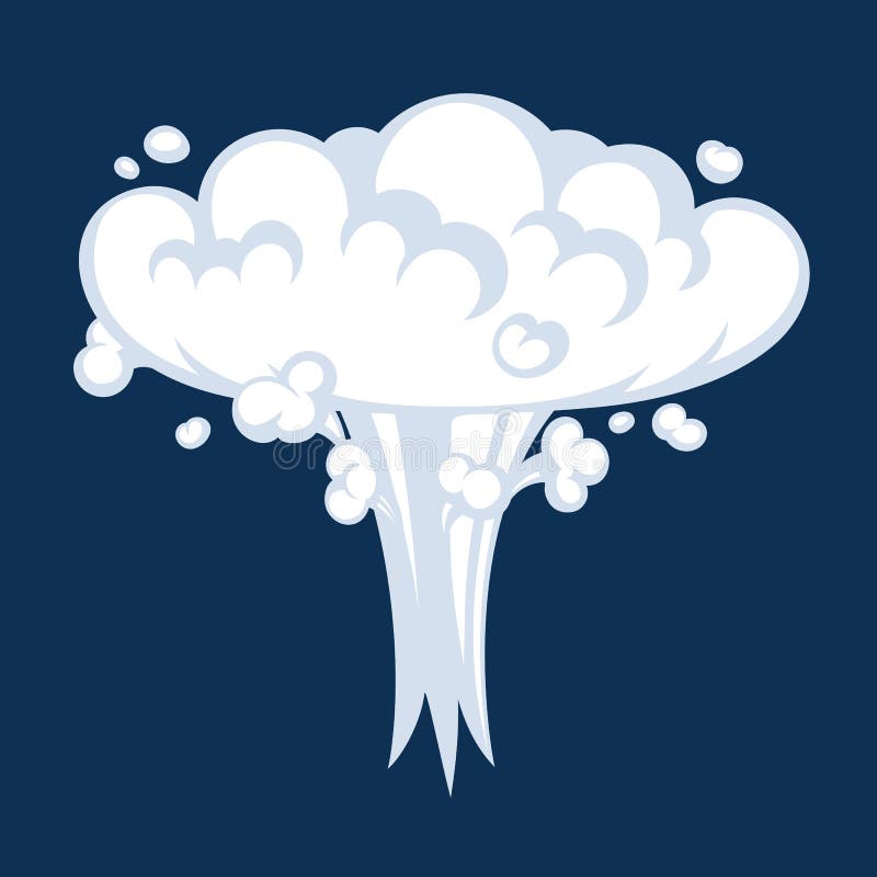 Comic Cartoon Smoke or Cloud, Vector Speed Motion Effects Stock Vector ...