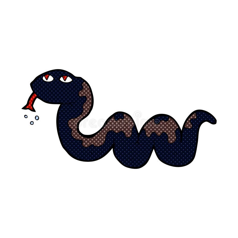 Comic cartoon snake stock illustration. Illustration of cartoon - 51586911