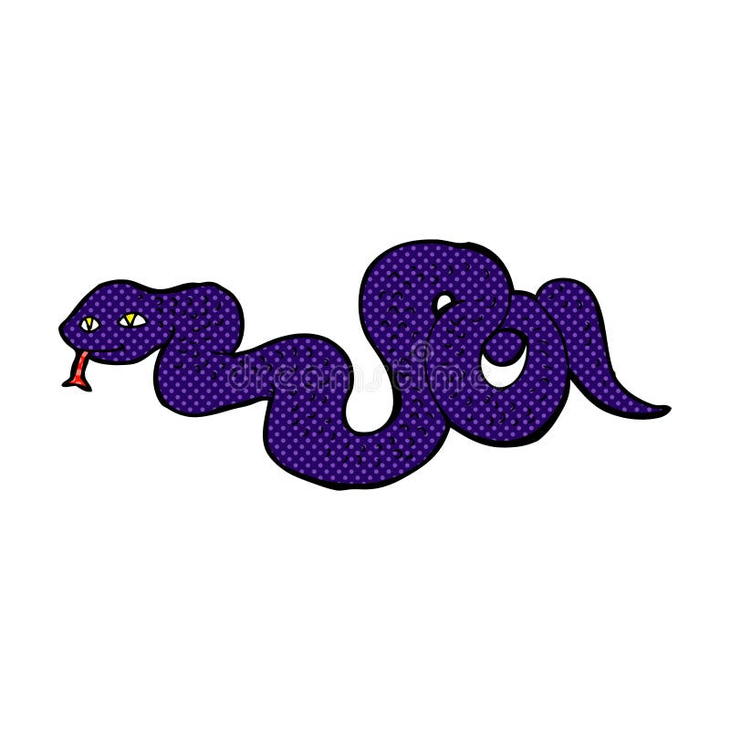 Comic cartoon snake stock illustration. Illustration of silly - 52877670
