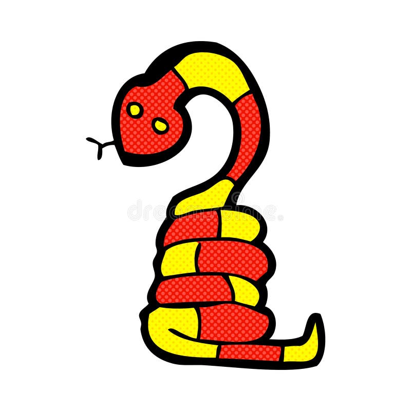 Comic cartoon snake stock illustration. Illustration of comic - 52928150