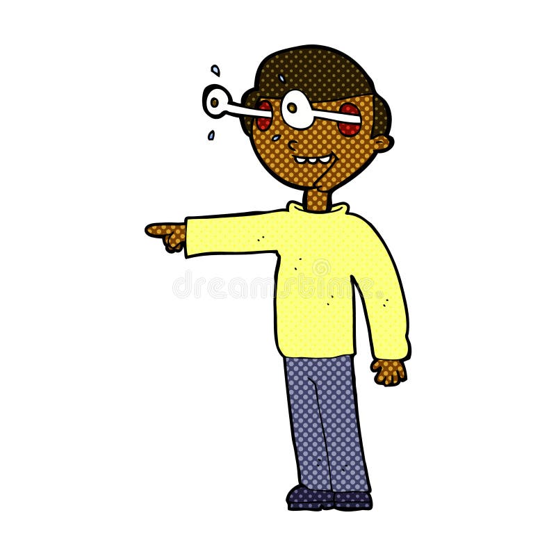 Cartoon Staring Woman with Speech Bubble Stock Illustration ...