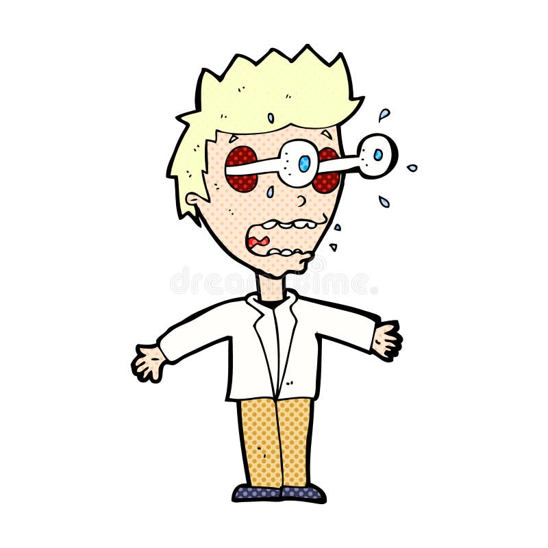 Cartoon Staring Woman with Speech Bubble Stock Illustration ...