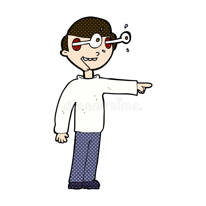 Cartoon Staring Woman with Speech Bubble Stock Illustration ...