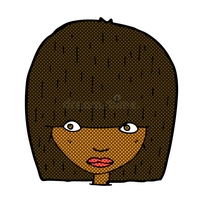 Comic Cartoon Staring Woman Stock Illustration - Illustration of funny ...
