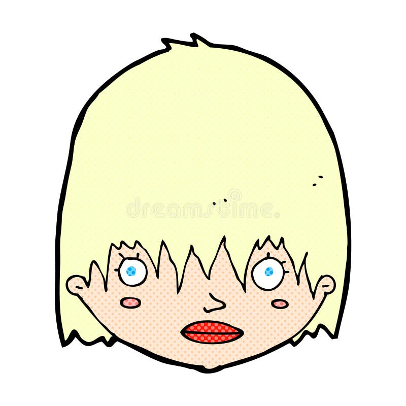 Comic Cartoon Staring Woman Stock Illustration - Illustration of eyed ...
