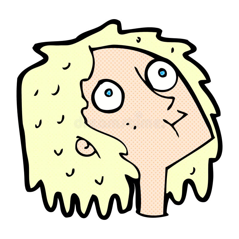 Comic Cartoon Staring Woman Stock Illustration - Illustration of ...