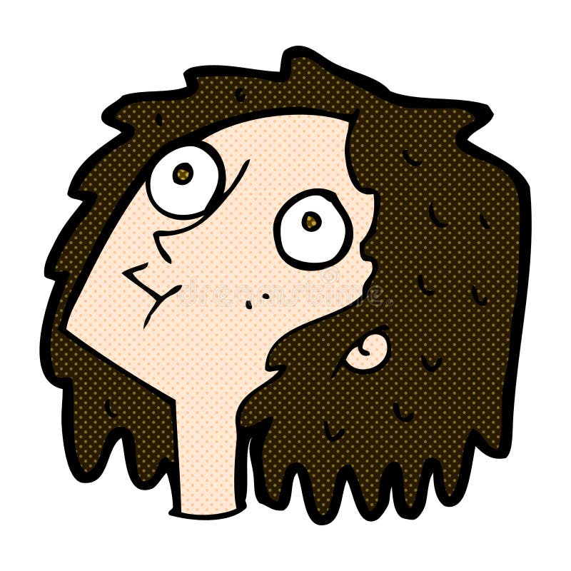 Comic Cartoon Staring Woman Stock Illustration - Illustration of book ...