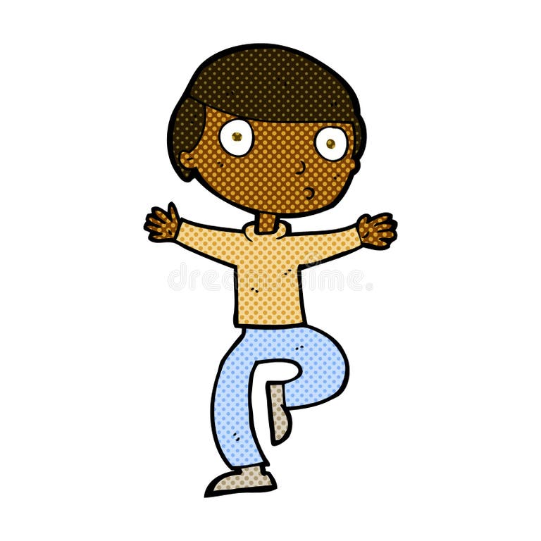 Comic cartoon startled man stock illustration. Illustration of ...