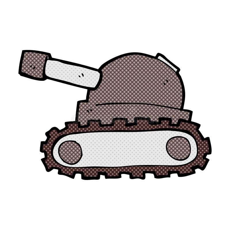 Comic cartoon tank stock illustration. Illustration of style - 52915989