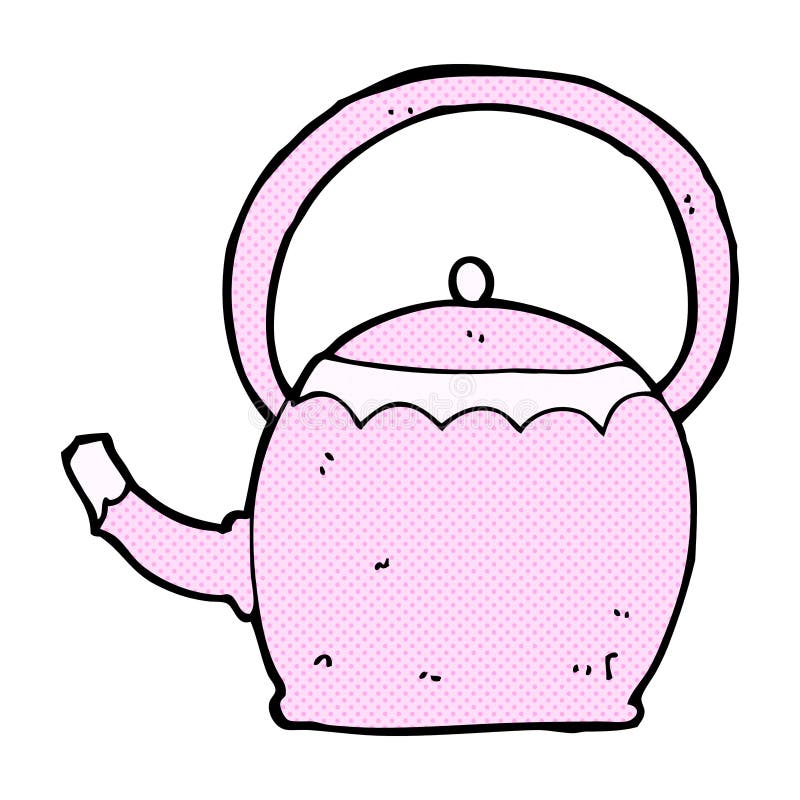 Comic cartoon tea pot stock illustration. Illustration of drawing ...